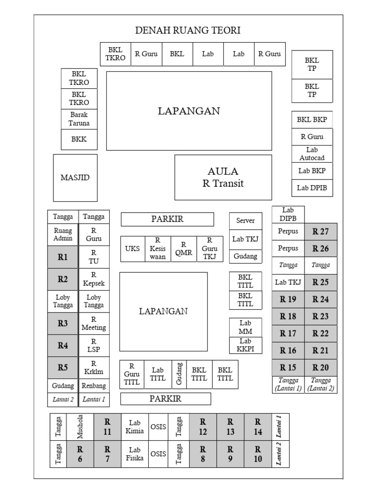 Denah Ruang Teori-1 | PDF