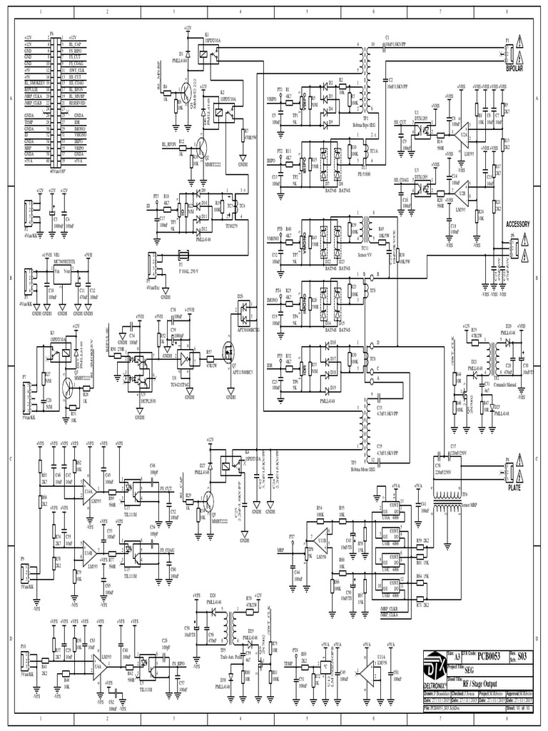 RF Stage Output PCB Schematic | PDF