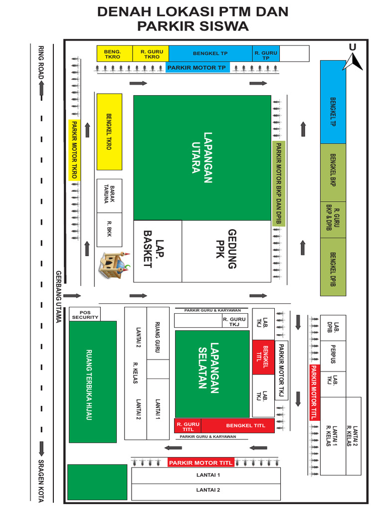 Denah Lokasi Dan Parkir PTM 2021 | PDF