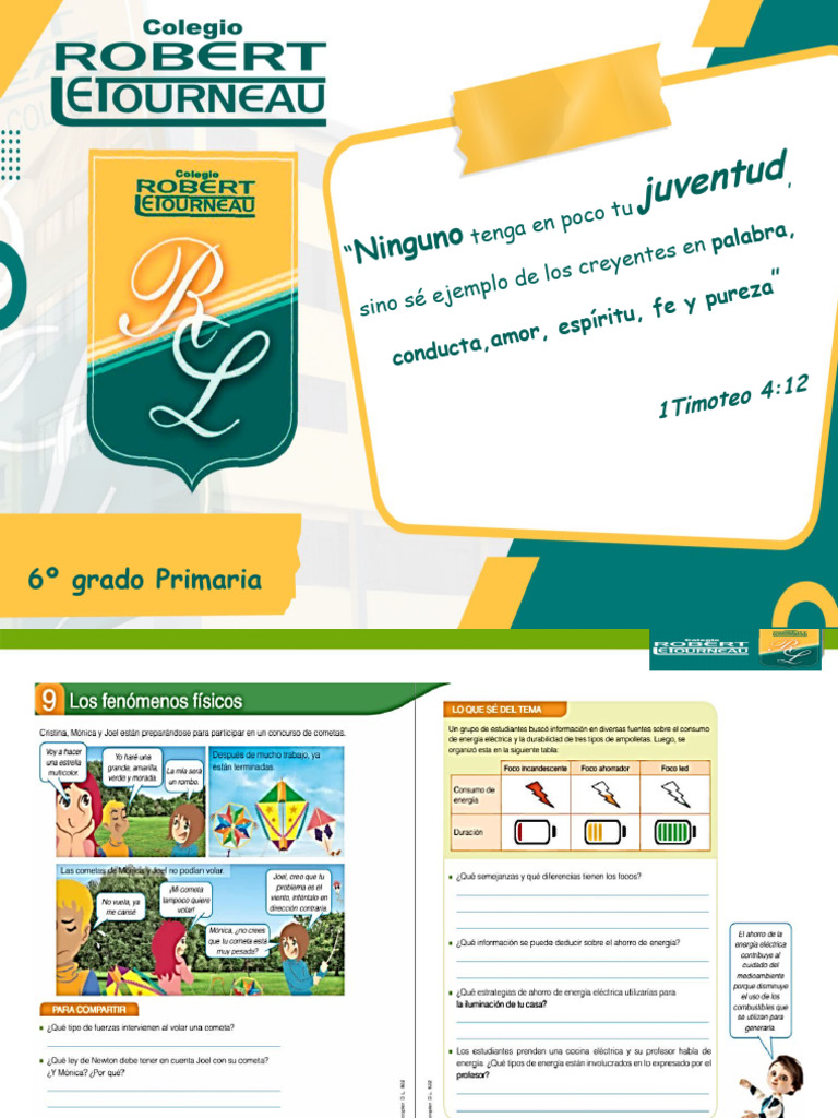 Presentación - Ct6°-Semana6 | PDF | Fuerza | Aceleración