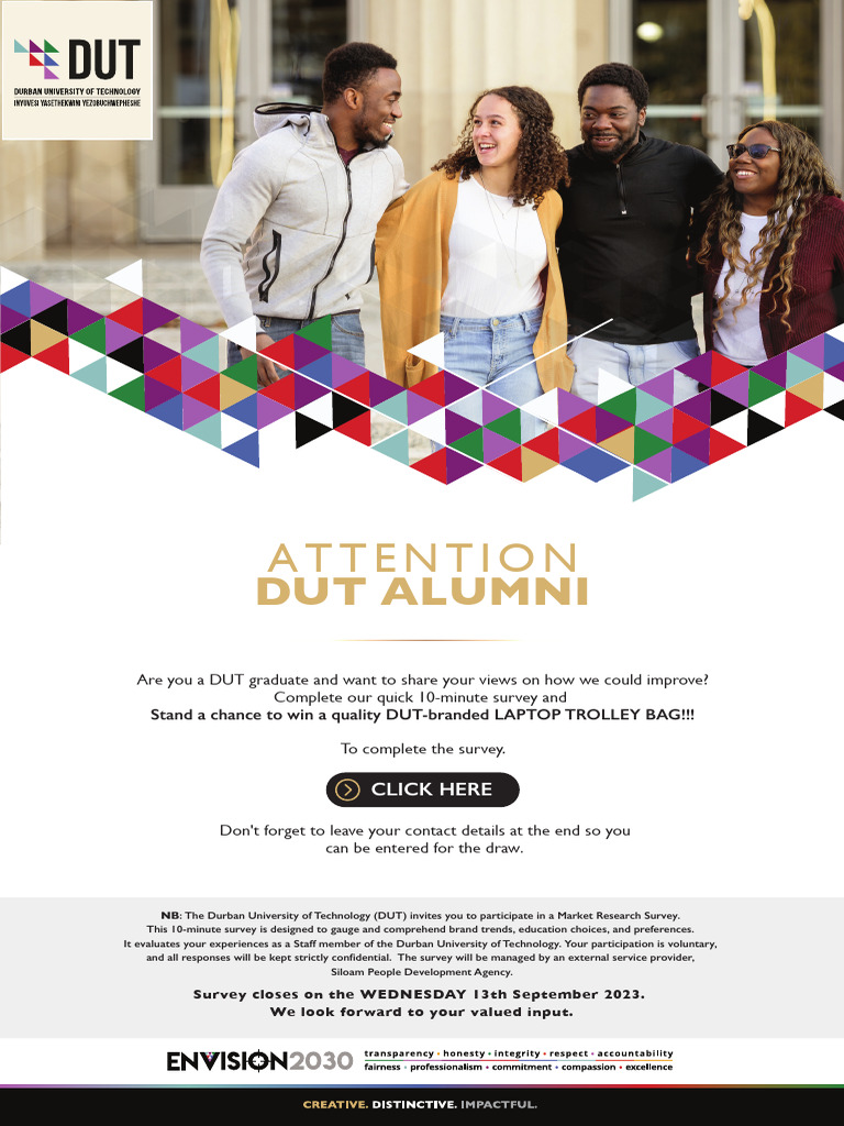 DUT Brand Perception Survey 2023 (Alumni Survey) | PDF