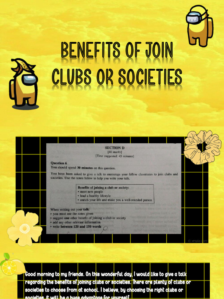 Benefits of Joining Clubs and Societies | PDF