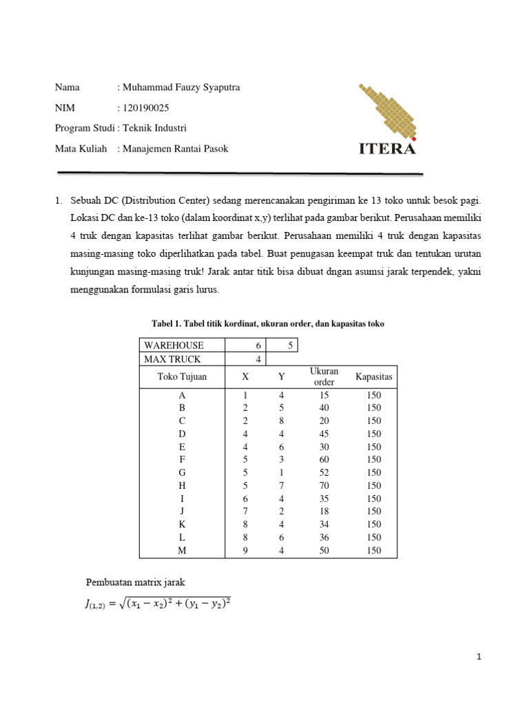 Latihan Soal SCM Distribution Management | PDF