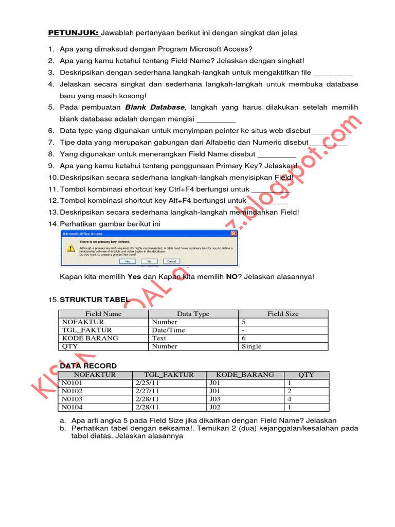 Kisi-Kisi Soal Kkpi Xi | PDF