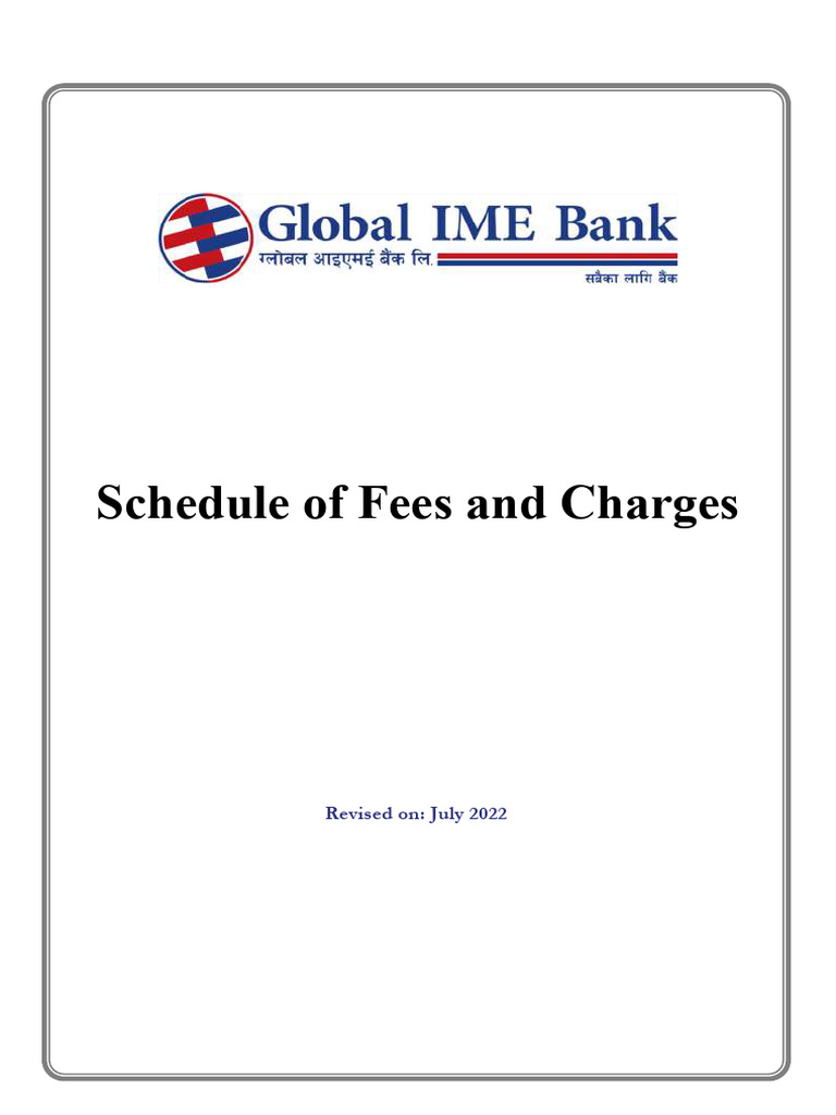 Standard Fee and Charges V2 | PDF | Credit Card | Visa Inc.