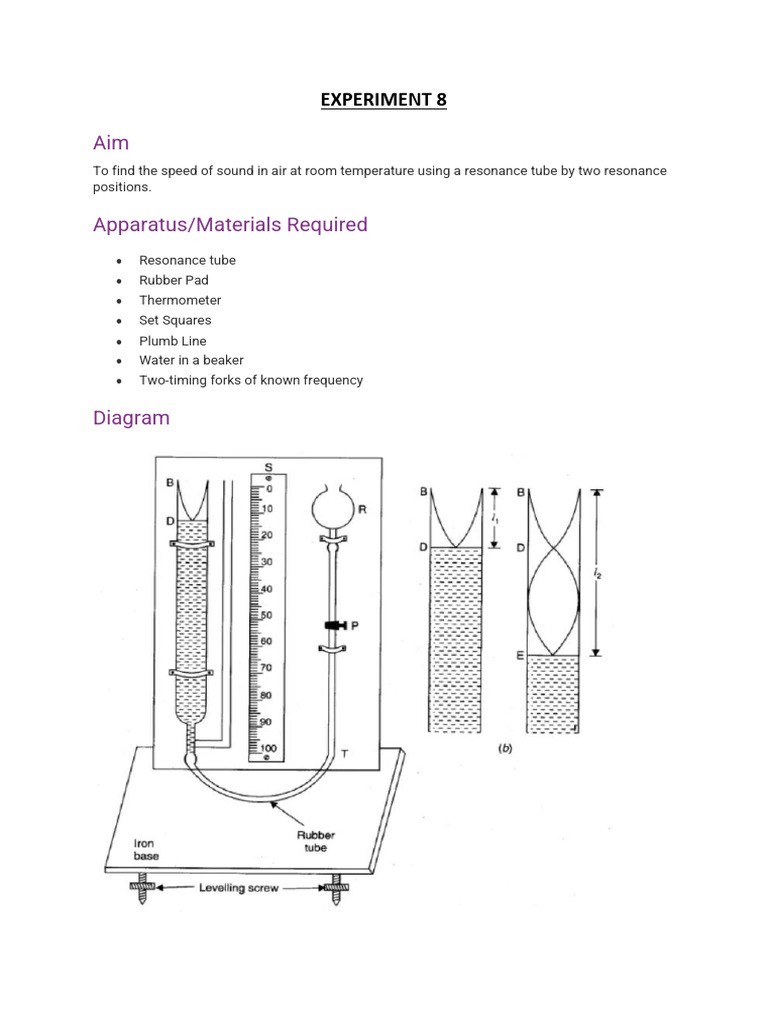 Physics Lab: Measuring Sound Speed | PDF