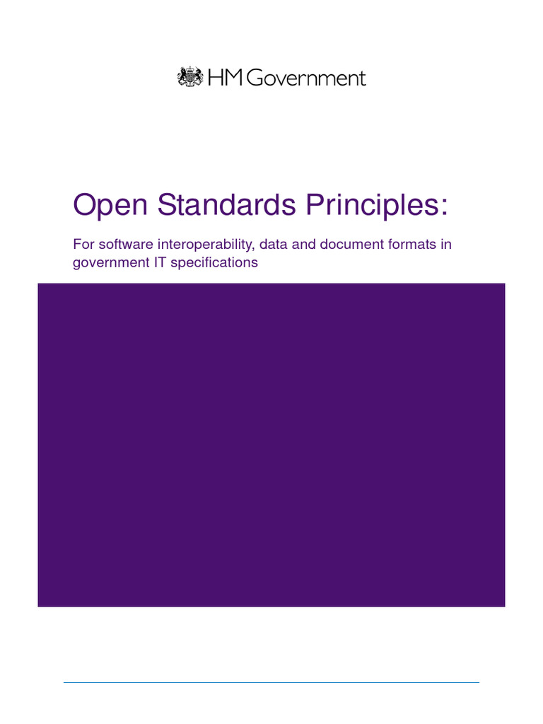 Open Standards Principles 2012 | PDF | Standardization | Interoperability