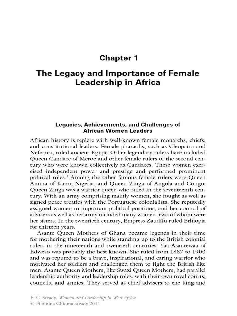 African Women Leaders | PDF | Africa
