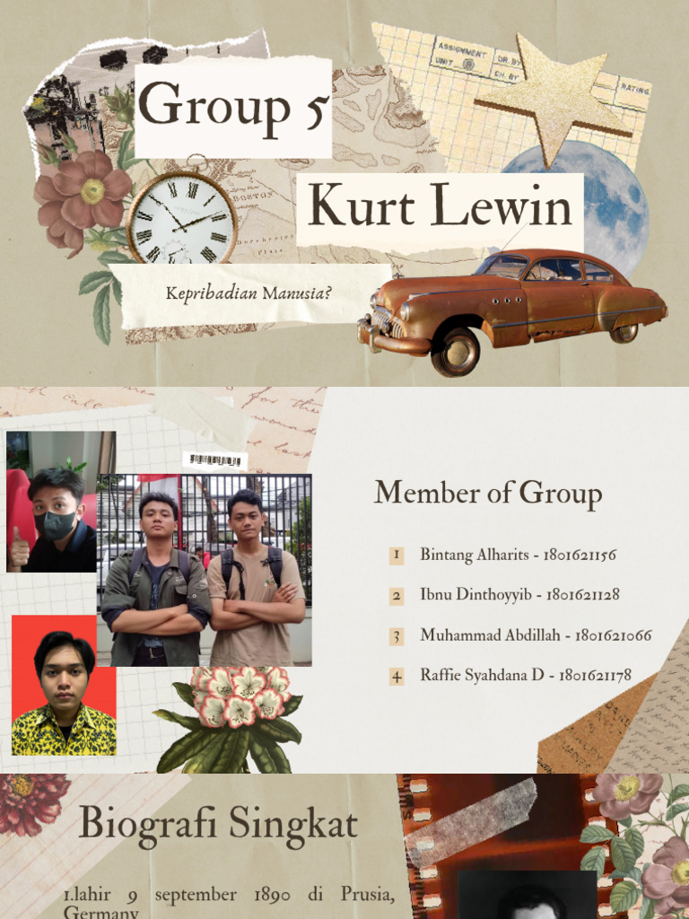 Kelompok 5 - PPT Teori Kepribadian Kurt Lewin | PDF