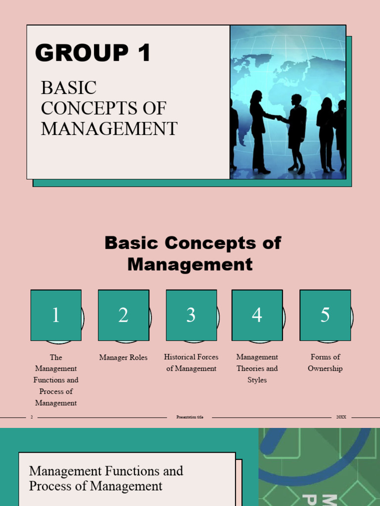 Basic Concepts of Management | PDF | Goal | Sole Proprietorship