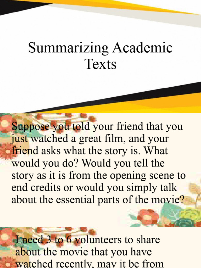 Summarizing Academic Texts | PDF | Cognitive Science | Cognition