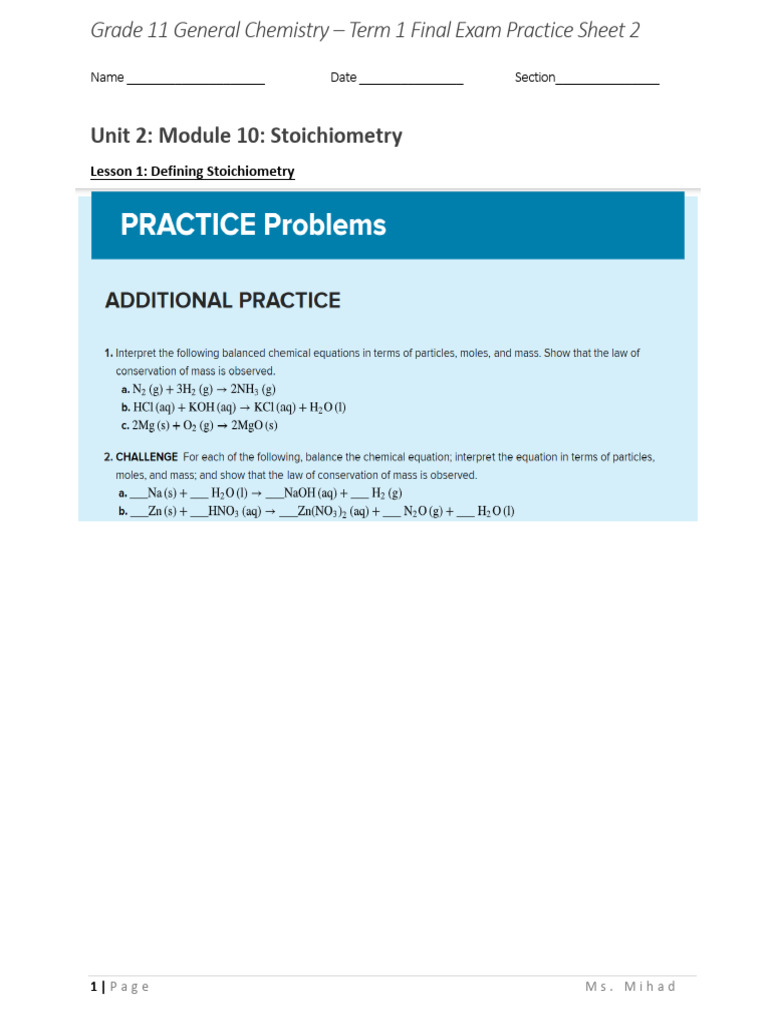 Module 10 - Final Exam Practice Sheet | PDF | Teaching Methods ... Module 10 - Final Exam Practice Sheet | PDF | Teaching Methods ...