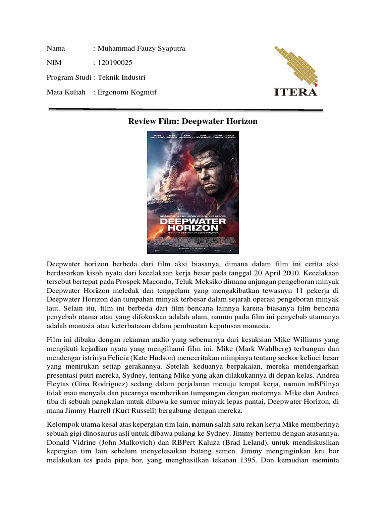 Review Film: Deepwater Horizon | PDF