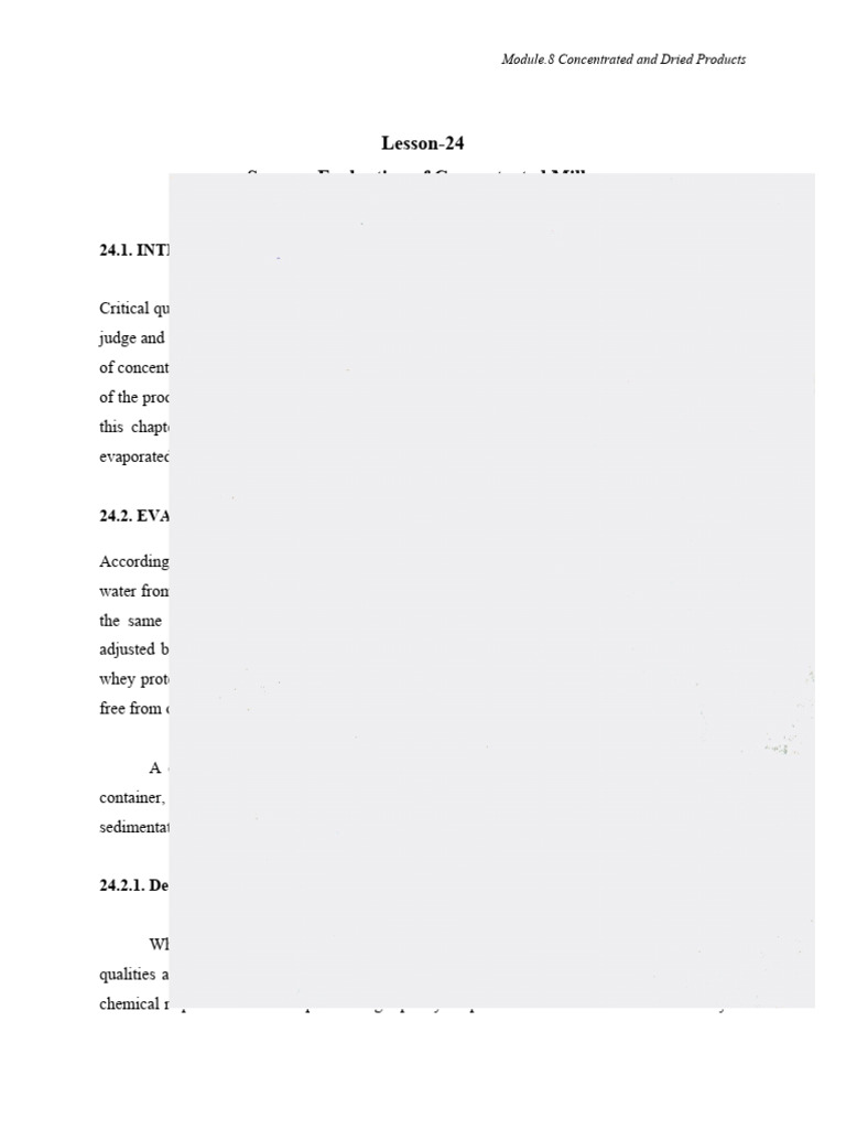 Lesson 24 | PDF | Milk | Taste