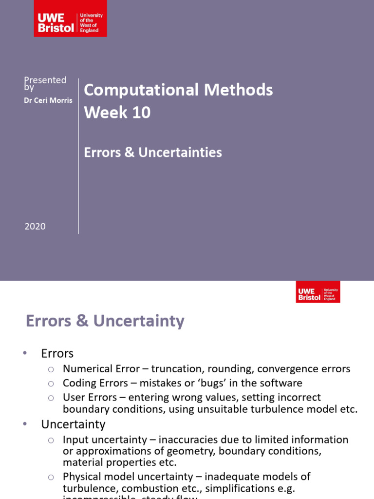 Computational Methods - CFD Lecture 5 | PDF | Fluid Dynamics | Numerical Analysis