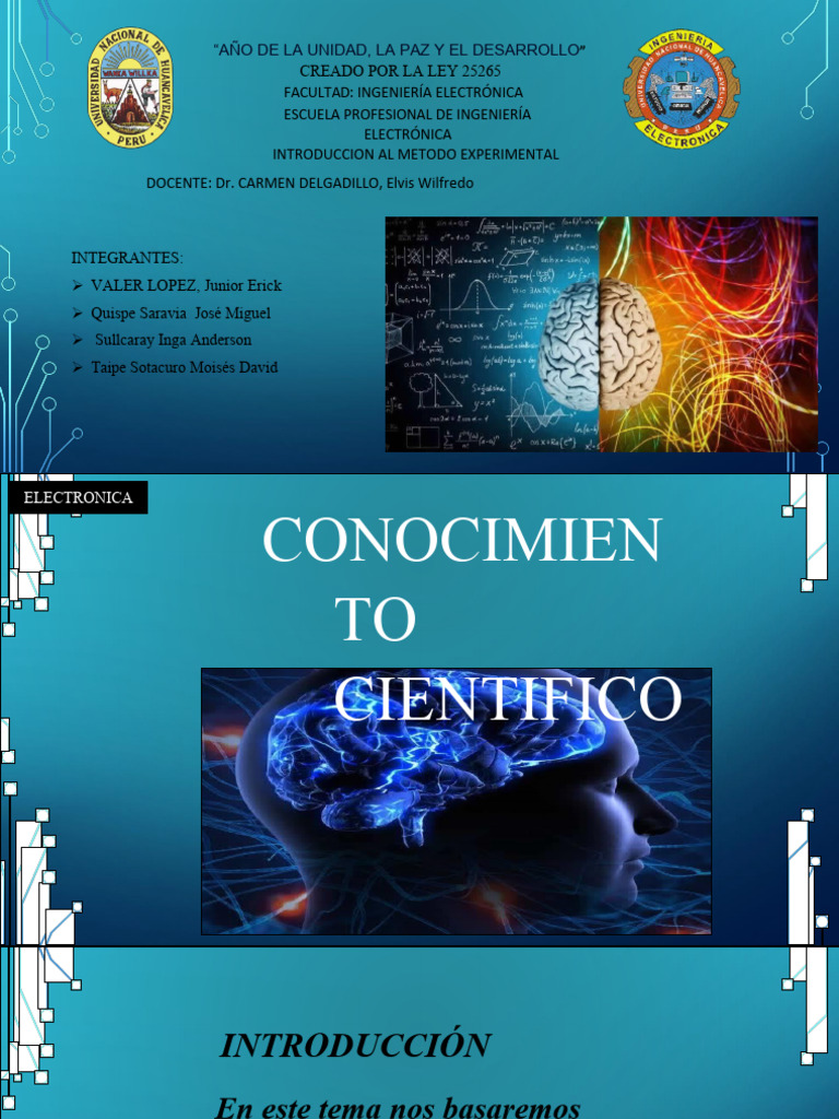 Conocimiento Cientifico | PDF | Conocimiento | Experiencia