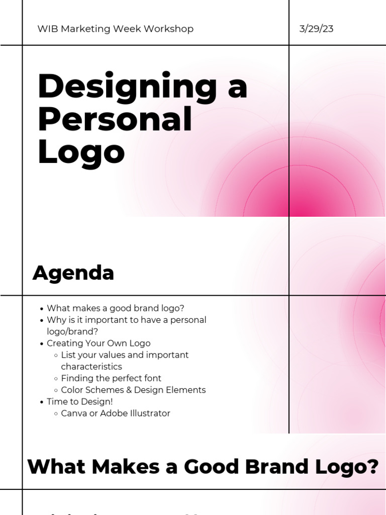 Designing A Personal Logo Workshop | PDF | Brand | Logos