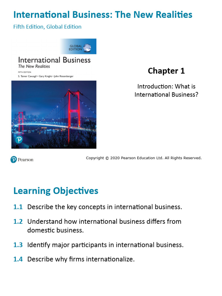 CHAPTER 1 International Trade and Business | PDF | Foreign Direct ...