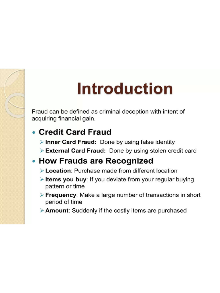 Credit Card Fraud Detection Using Machine Learning Algorithms 3 2048 | PDF
