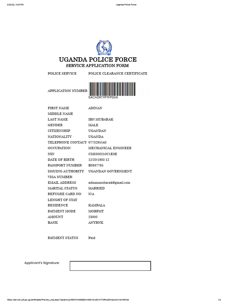 Uganda Police Force - PDF 1 | PDF | Uganda | Cultural Globalization