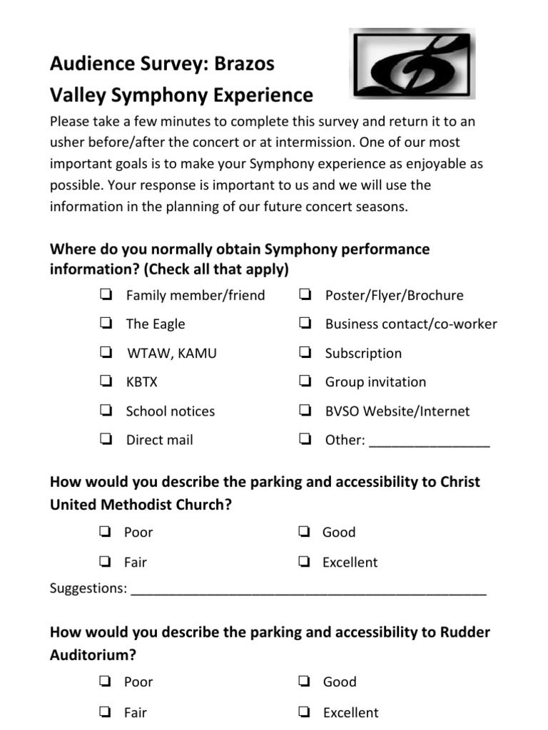 Audience Survey Draft | PDF