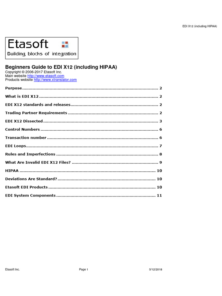 Ansi X12 | PDF | Electronic Data Interchange | Health Insurance ...