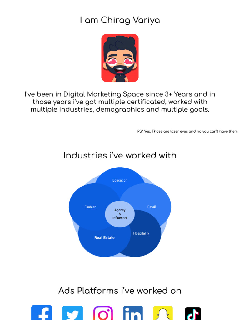 Chirag Portfolio Updated | PDF | Service Industries | Human Communication