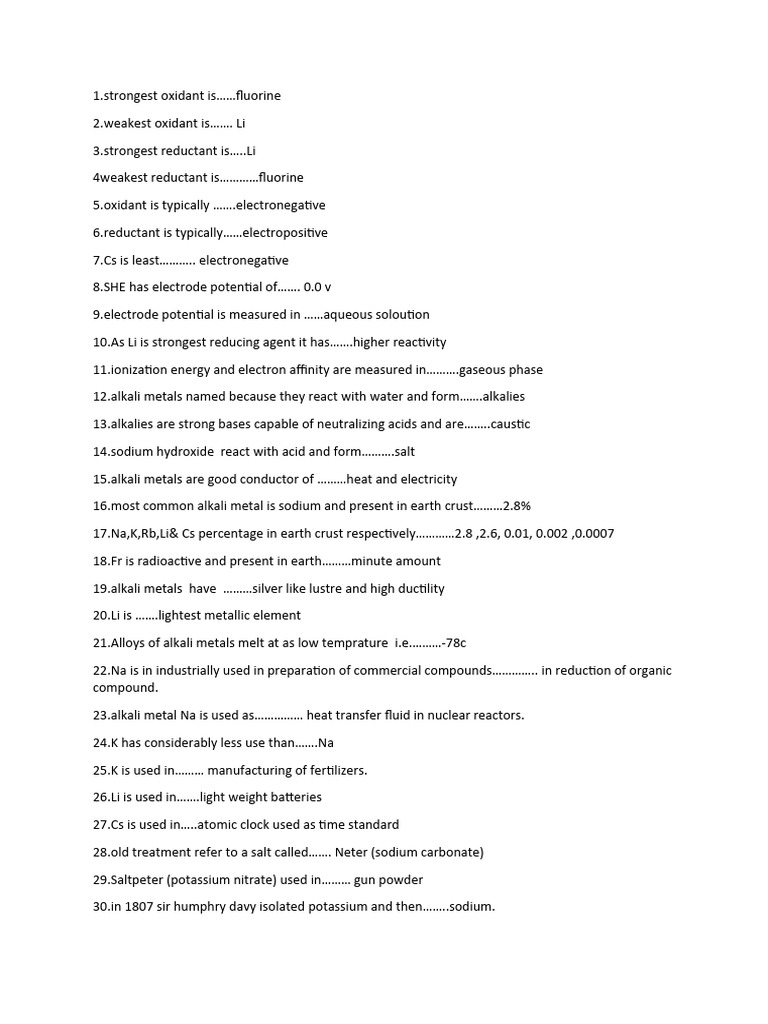 Vip Chemistry Mcqs | PDF | Chemical Bond | Ionic Bonding