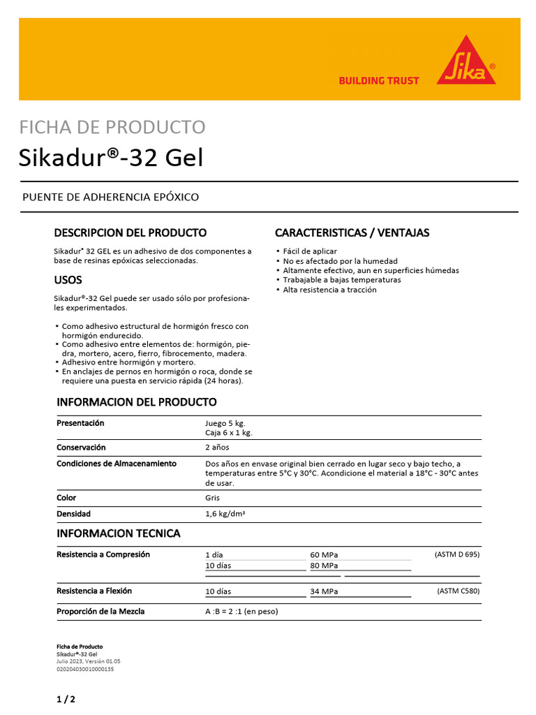 Sikadur 32 Gel | PDF