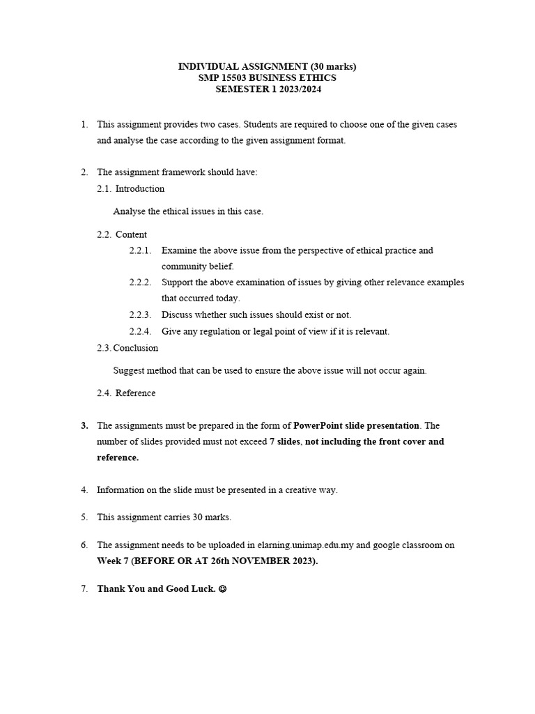 Business Ethics Case Analysis Assignment | PDF | Art