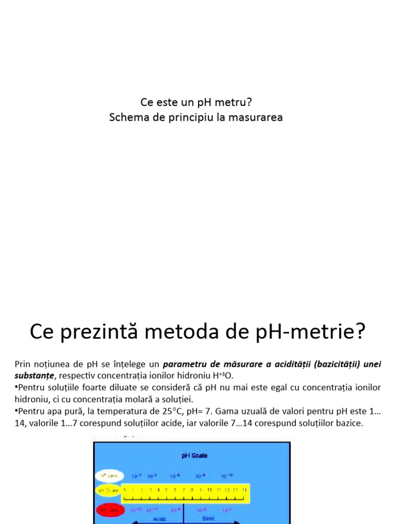 Ce Este Un PH Metru | PDF