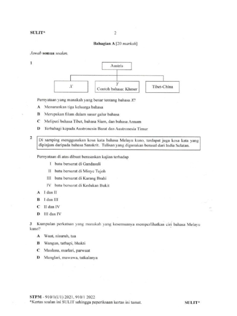 BM STPM s1 2021 | PDF