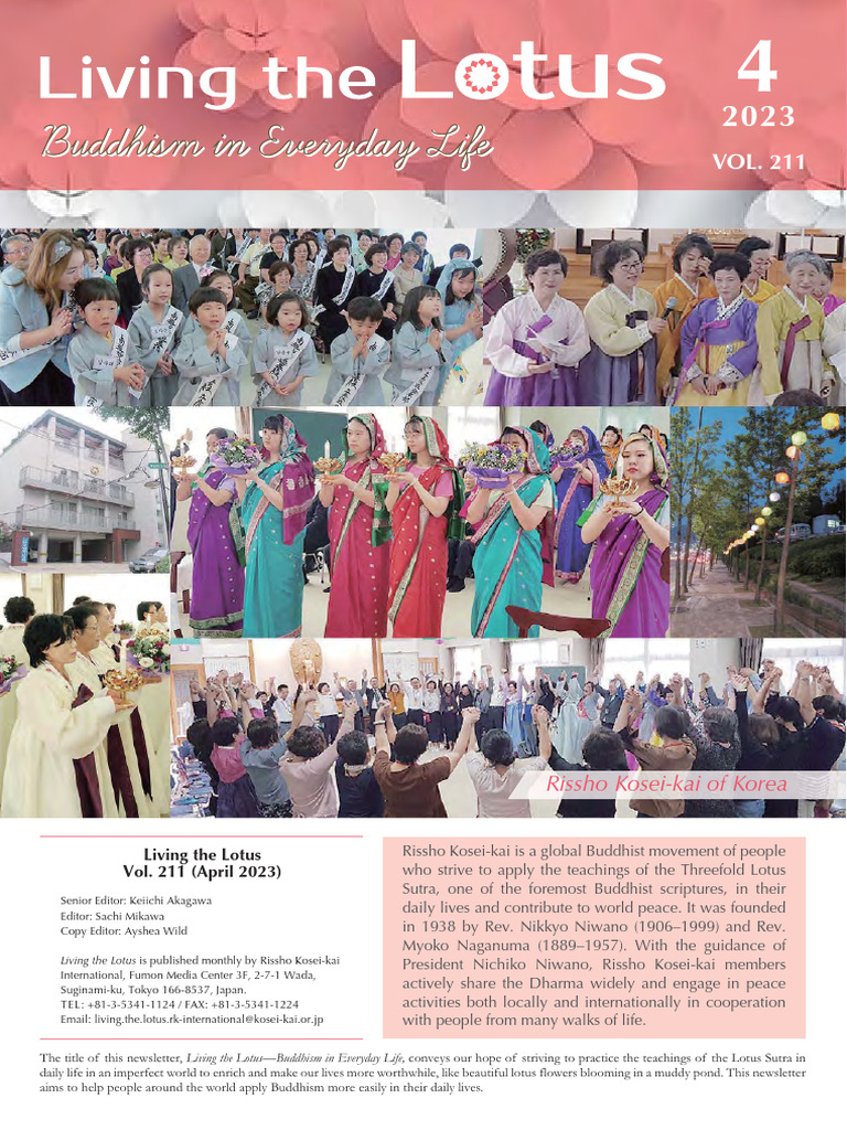 2304LIVING THE LOTUS English | PDF | Lotus Sutra | Indian Philosophy