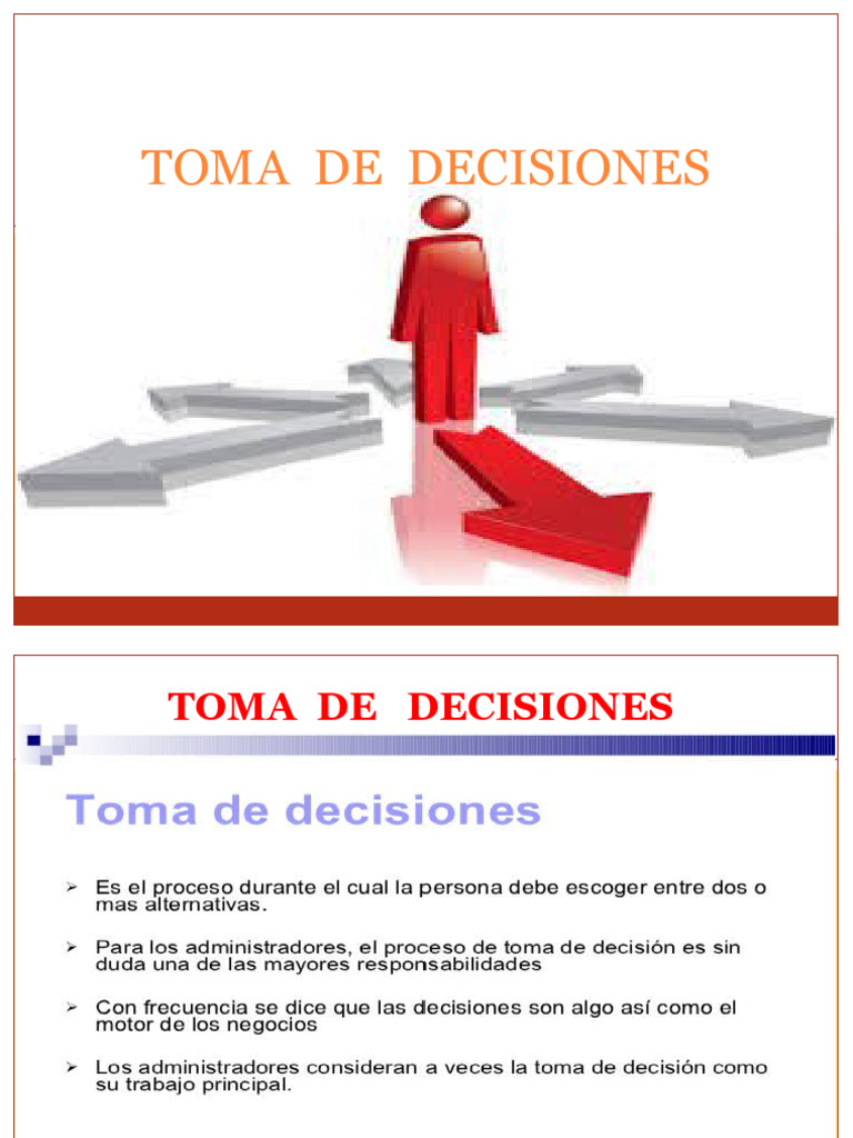Decisiones. C.A.C.P. | PDF | Toma de decisiones | Racionalidad