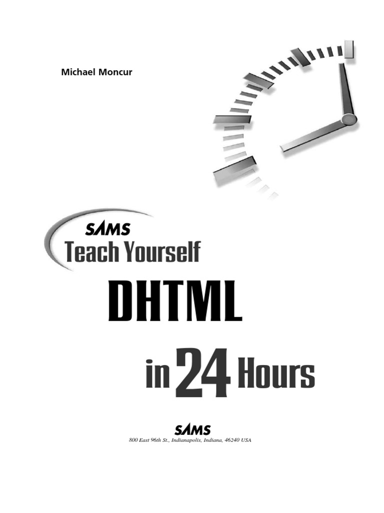 Dhtml In 24 Hours Download Free Pdf Dynamic Html Document Object Model