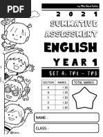 English Year 1 Paper 1 | PDF