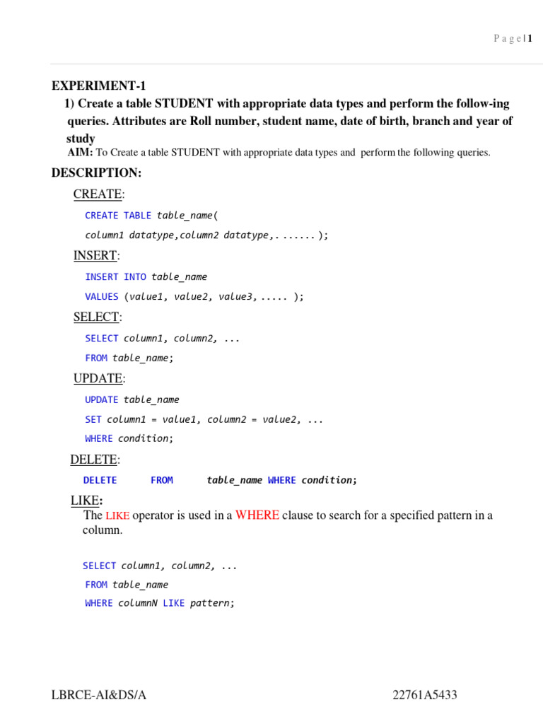 Dbms | PDF | Table (Database) | Cybernetics Dbms | PDF | Table (Database) | Cybernetics