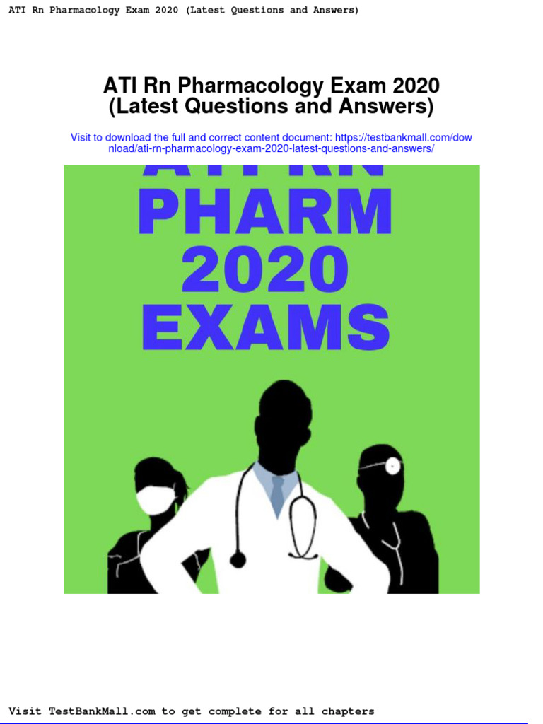 Ati RN Pharmacology Exam 2020 Latest Questions and Answers | PDF