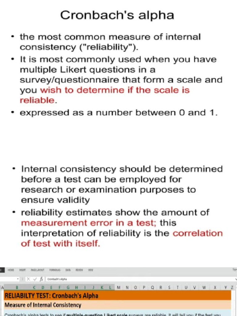 Cronbach Alpha | PDF