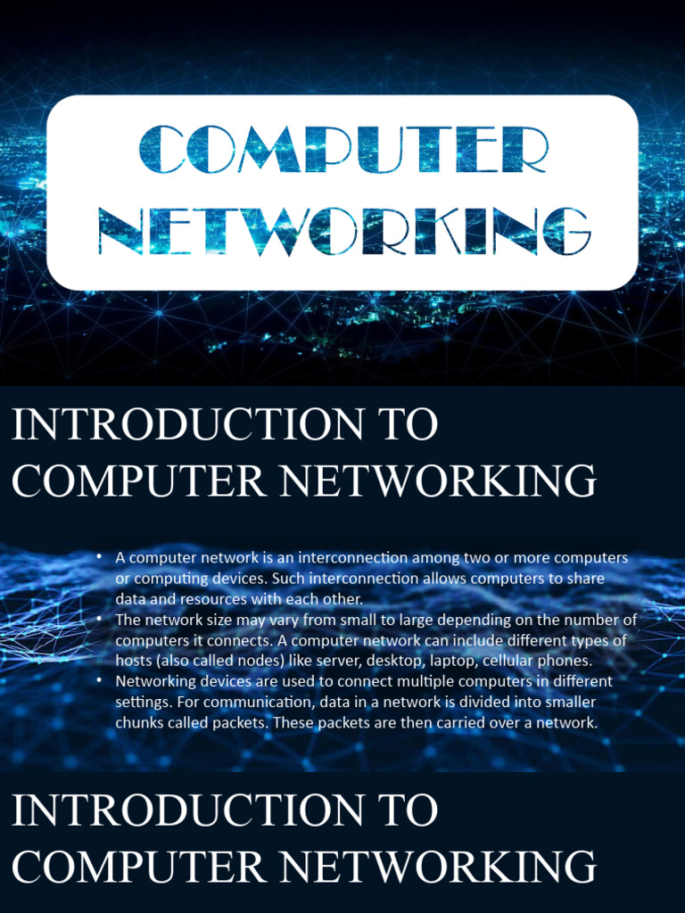 Computer Networking | PDF | Computer Network | Local Area Network