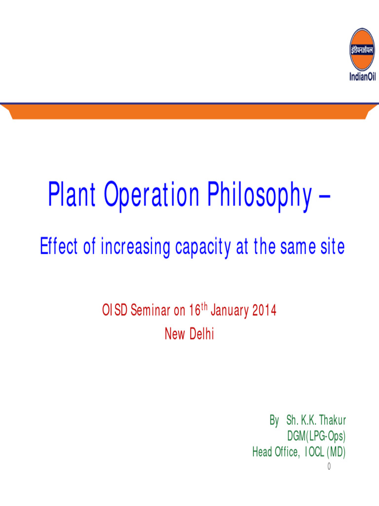 Plant Operation Philosophy | PDF | Manufactured Goods | Transport