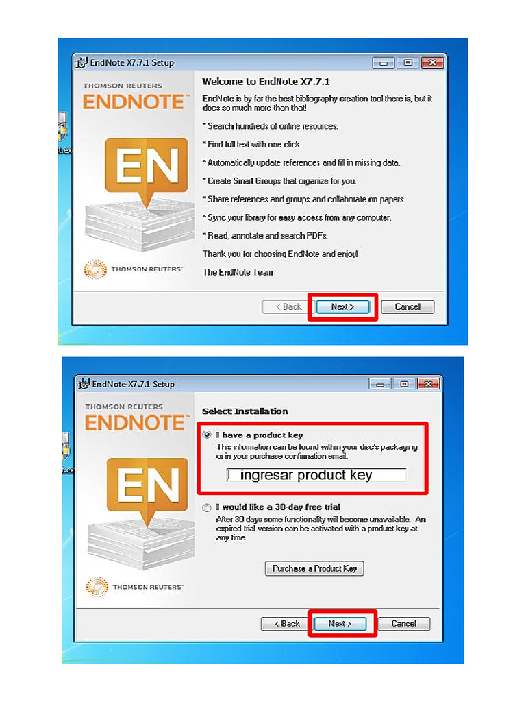 Instalación End Note X7 | PDF