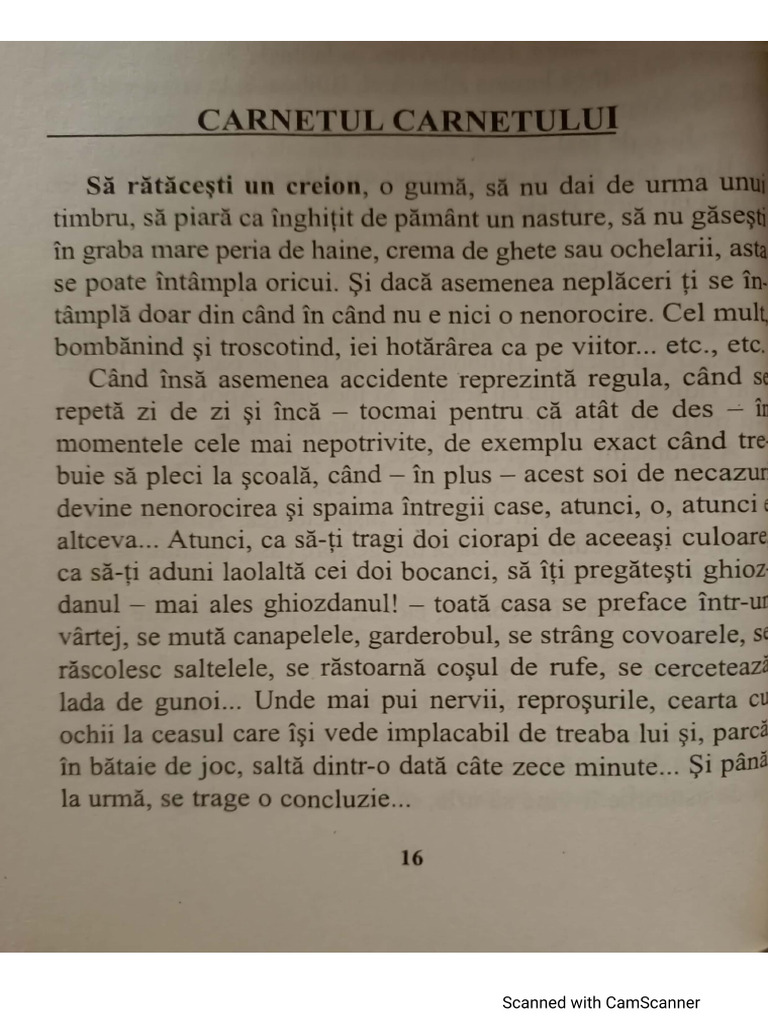 Carnetul Carnetului | PDF