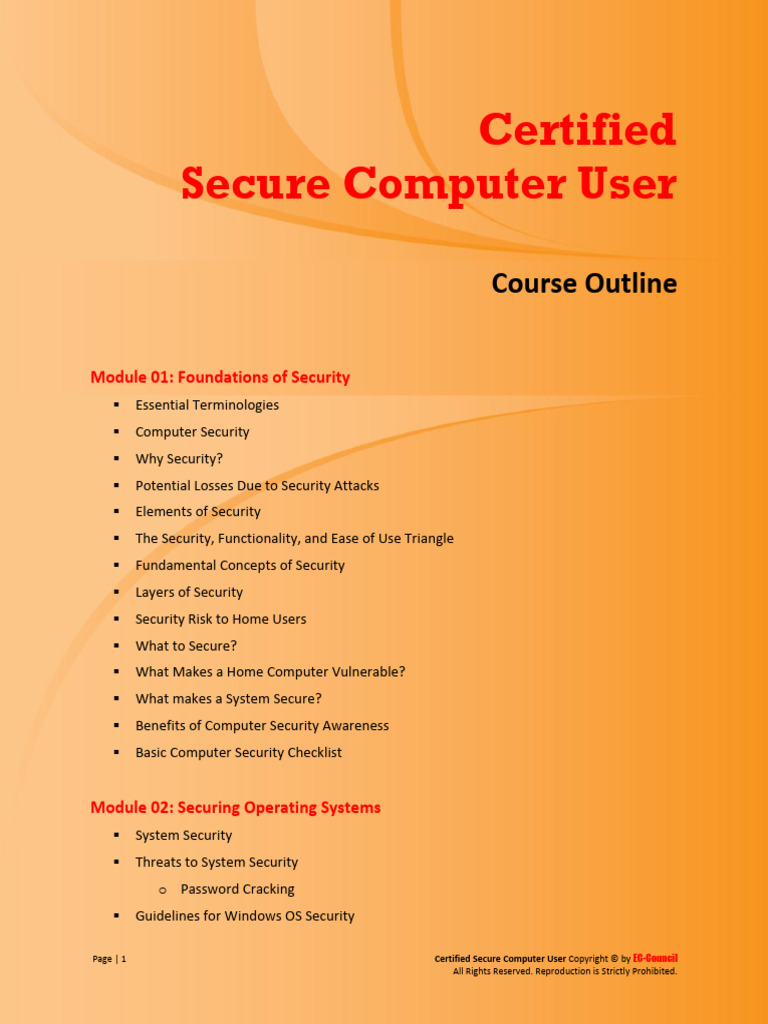 CSCU Modules | PDF | Security | Computer Security