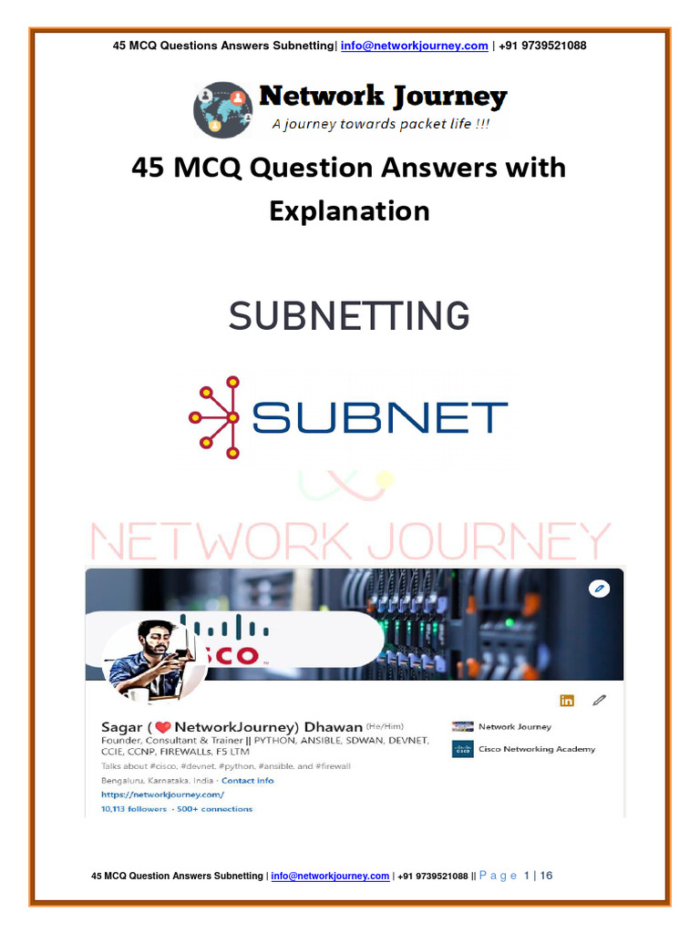 Ready To Master The Art of Subnetting | PDF | Ip Address | Internet Protocols