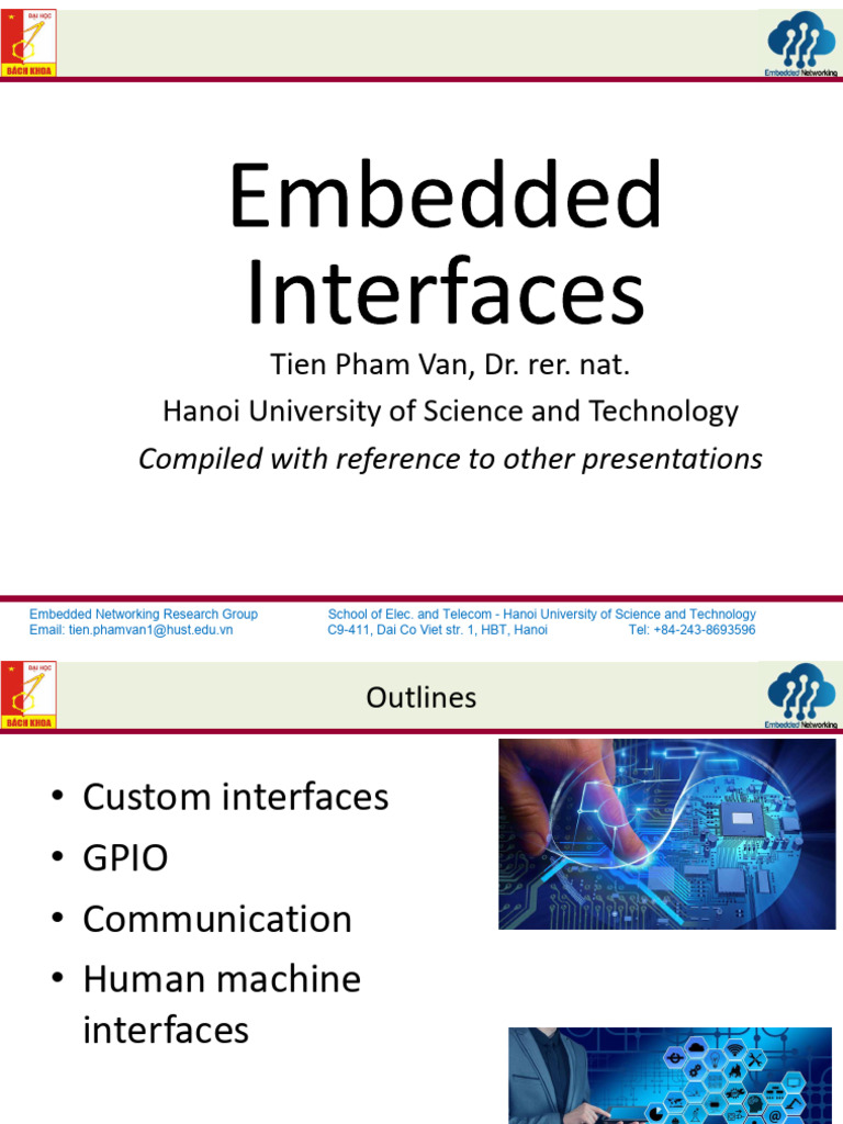 Chapter4 Embedded Interfaces | PDF | Input/Output | Office Equipment