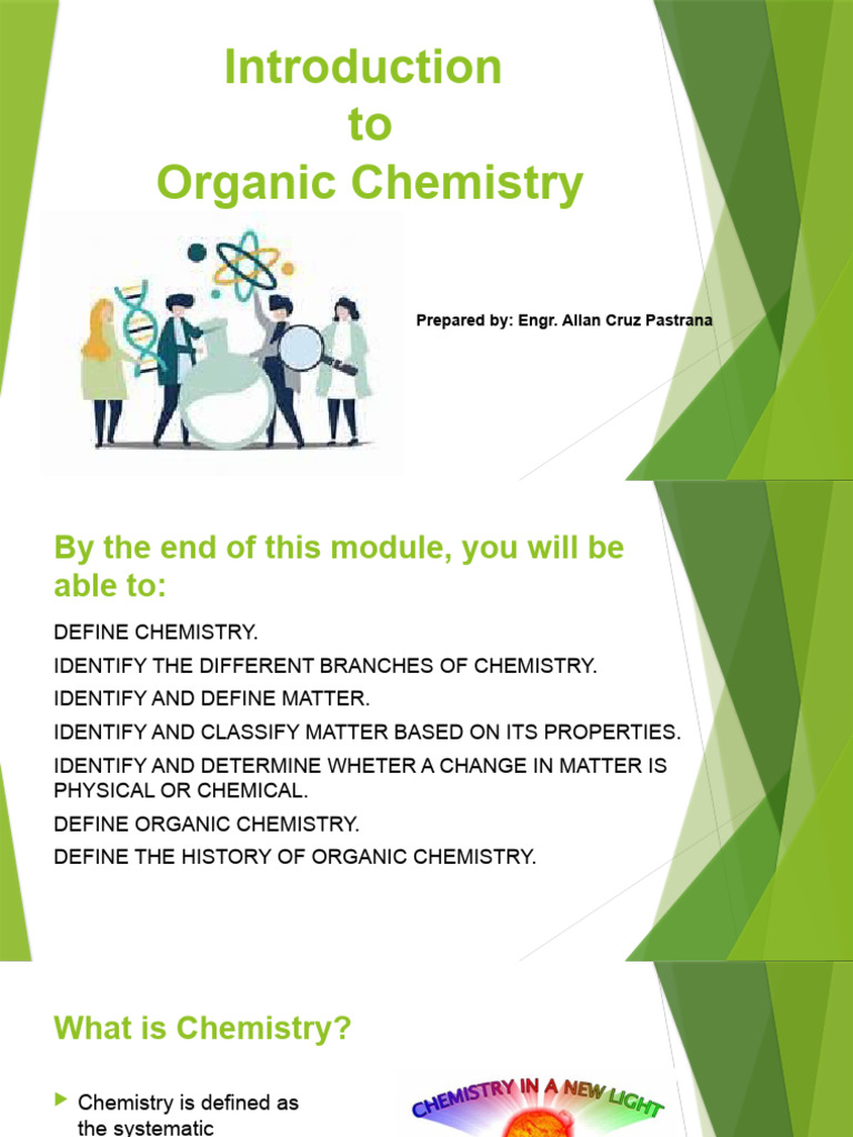 Lesson 1 Introduction To Organic Chemistry | PDF | Organic Compounds ...