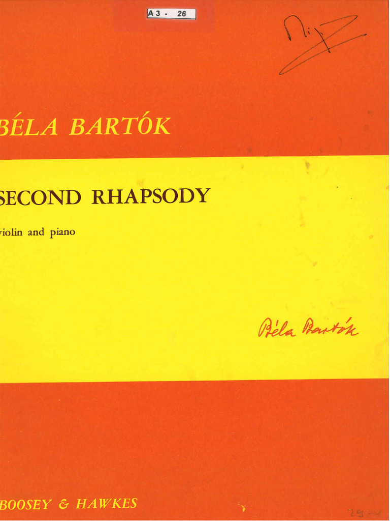 Bella Bartok Rasphody No° 2 | PDF