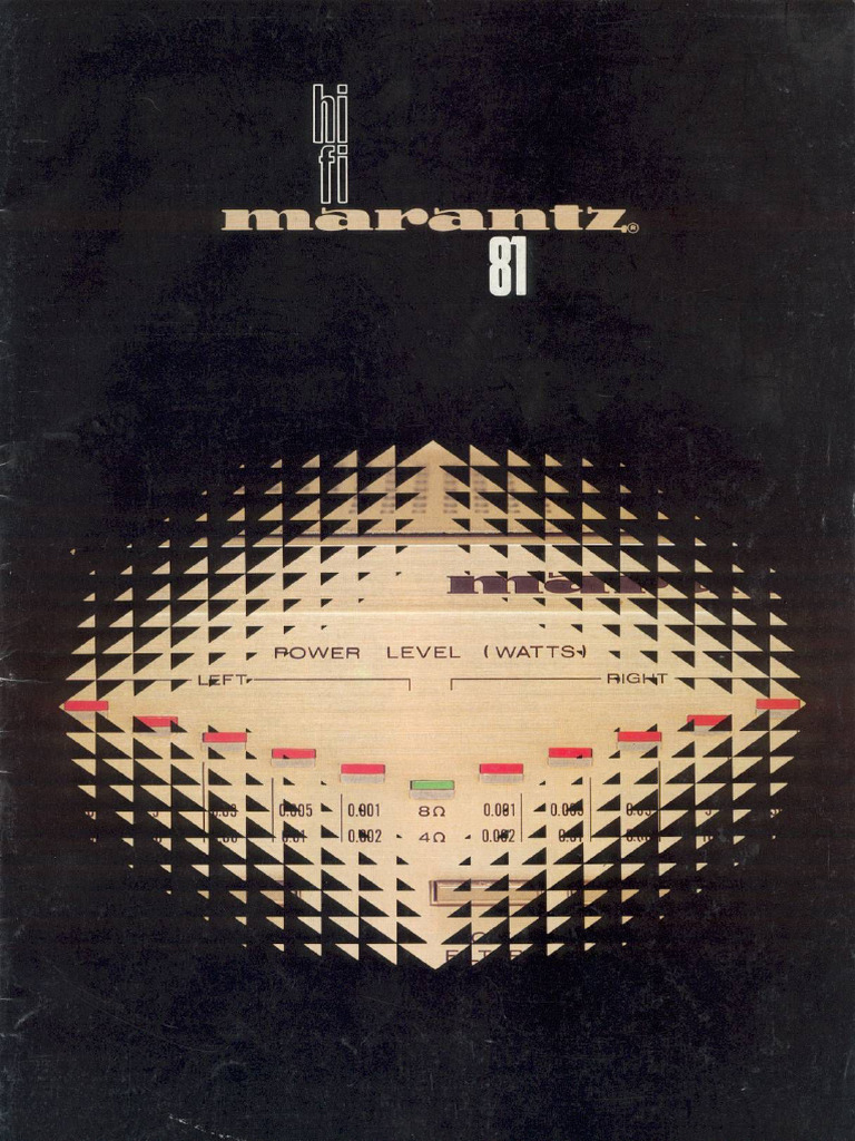1981 - Marantz Katalog 1981 | PDF
