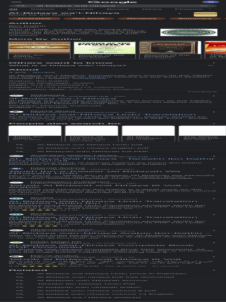 Al Bidaya Wal Nihaya - Google Search | PDF | Abrahamic Religions ...